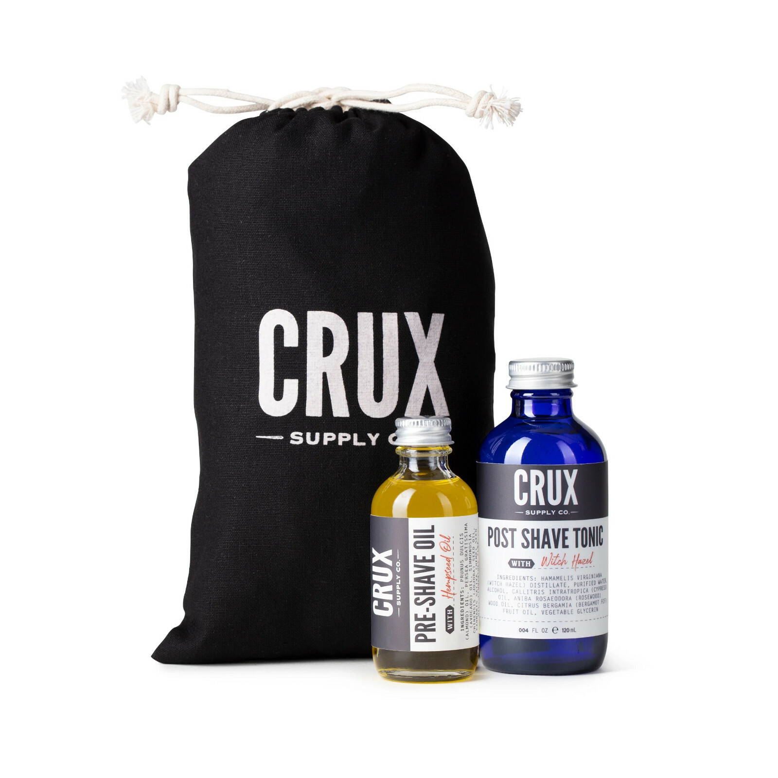 CRUX Supply Co Shaving Duo - Pre-Shave Oil & Post Shave Tonic | eBay