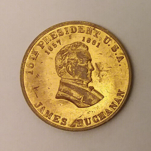James Buchanan 15th President Coin Medal Token 25mm | eBay