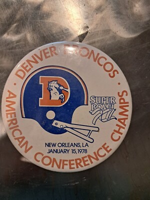 Denver Broncos 1978 AFC Champs Stand-Up Button | eBay