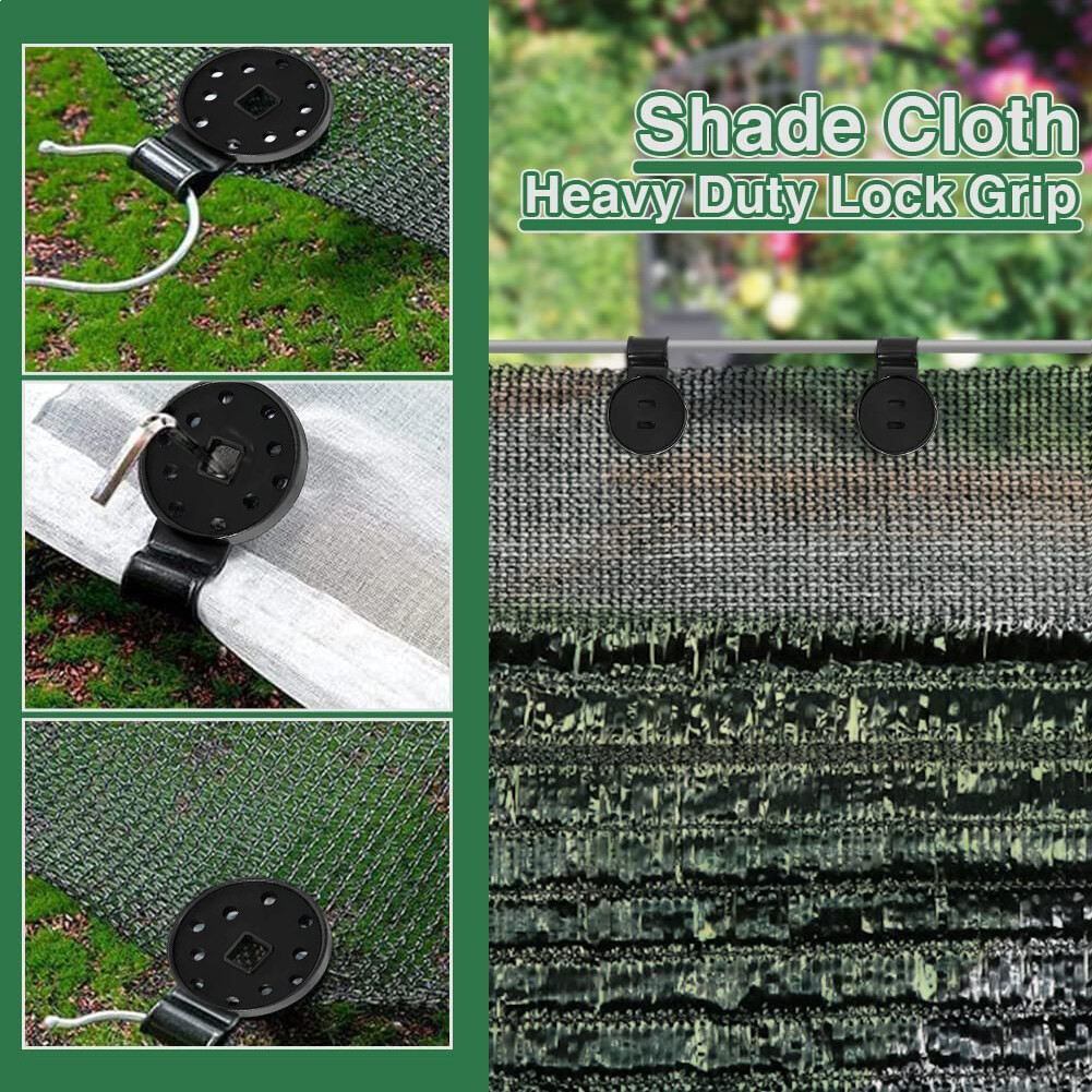 AU Square Shade Cloth Clip Detachable Sun Shade Net Clips Buckle Garden ...