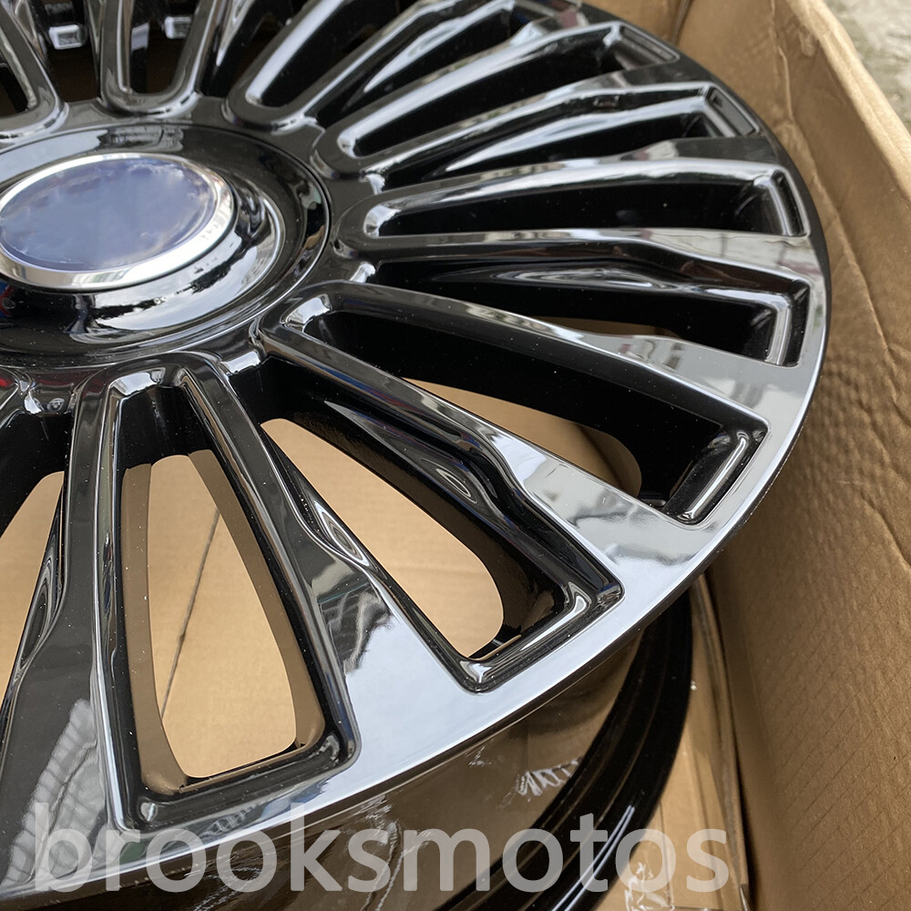 22" GLOSS BLACK M STYLE WHEELS RIMS FITS FOR RANGE ROVER VOGUE 22X9.5 ...