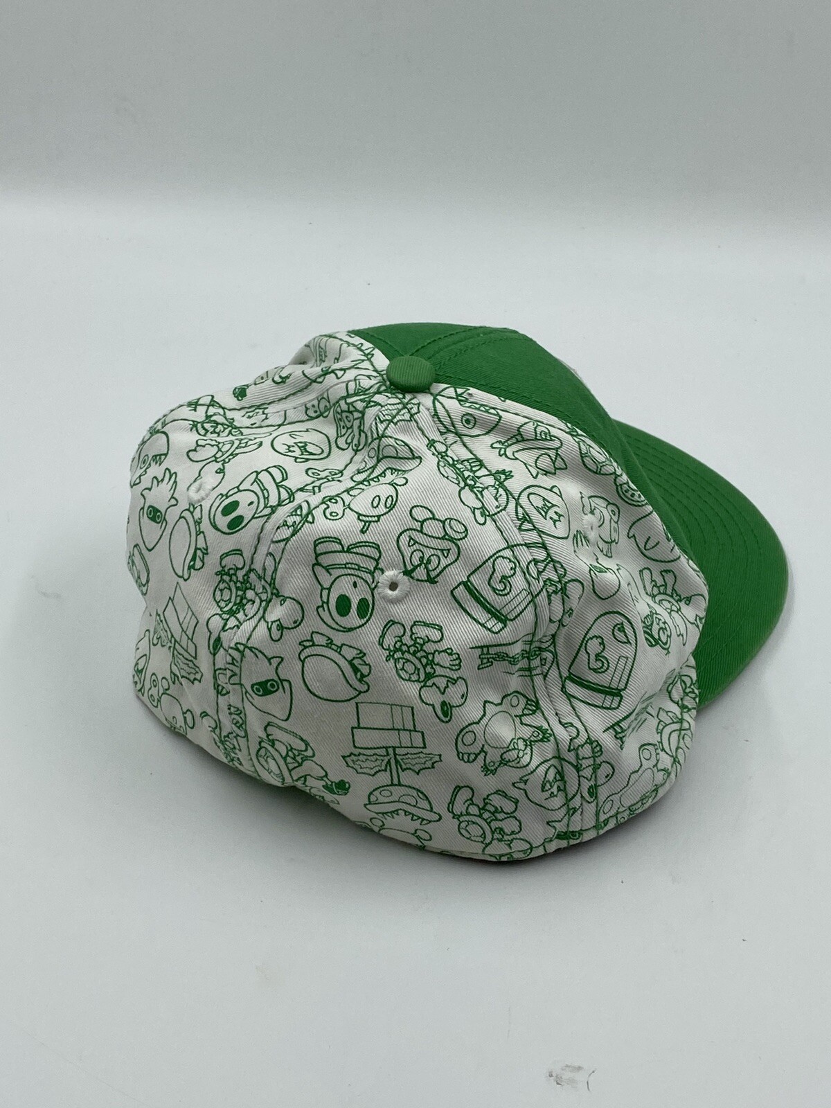 Super Mario Baseball Hat Mushroom Green Toad Video Game Cartoon ...