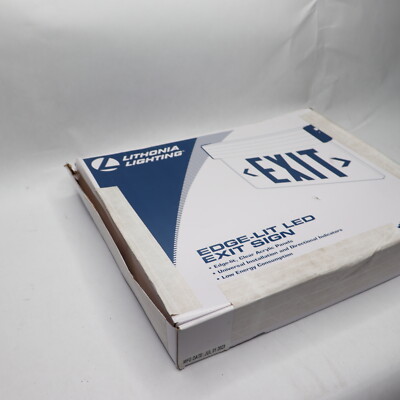 Lithonia Lighting Emergency EDG Series LED Edge-Lit Exit Sign 120/277 ...