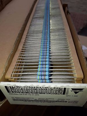 20x NEW VISHAY SMA0414 1W 47K 1% 50ppm HI END TUBE AMP RESISTORS FOR ...