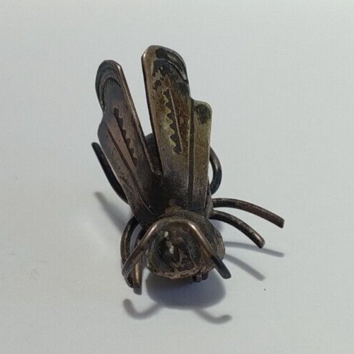 VINTAGE DIMENSIONAL NAVAJO INDIAN STERLING SILVER LIGHTNING BUG PIN ...