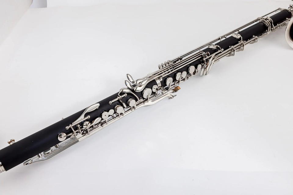 New Arrival Low C Clarinet Silver Plated Keys Bass Professional ...