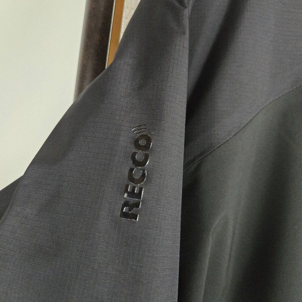 HELLY HANSEN New $350 Mens Large Waterproof Primaloft Black RECCO ...