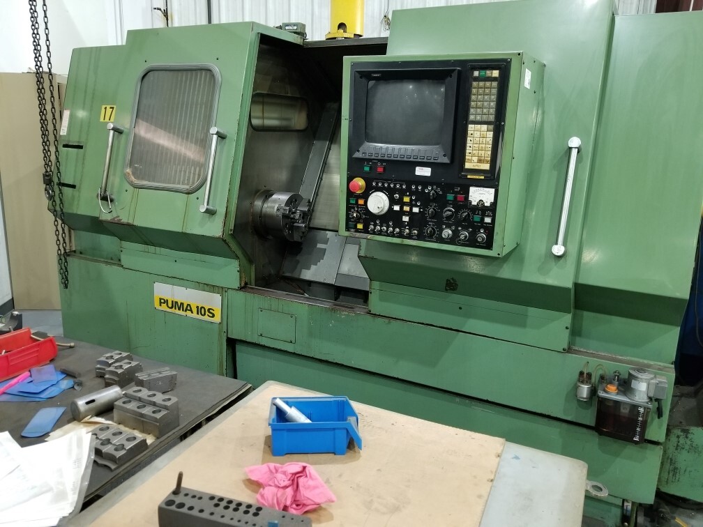 Daewoo Puma 10S CNC Lathe 10" Kitagawa chuck, 30" turning length 20HP ...