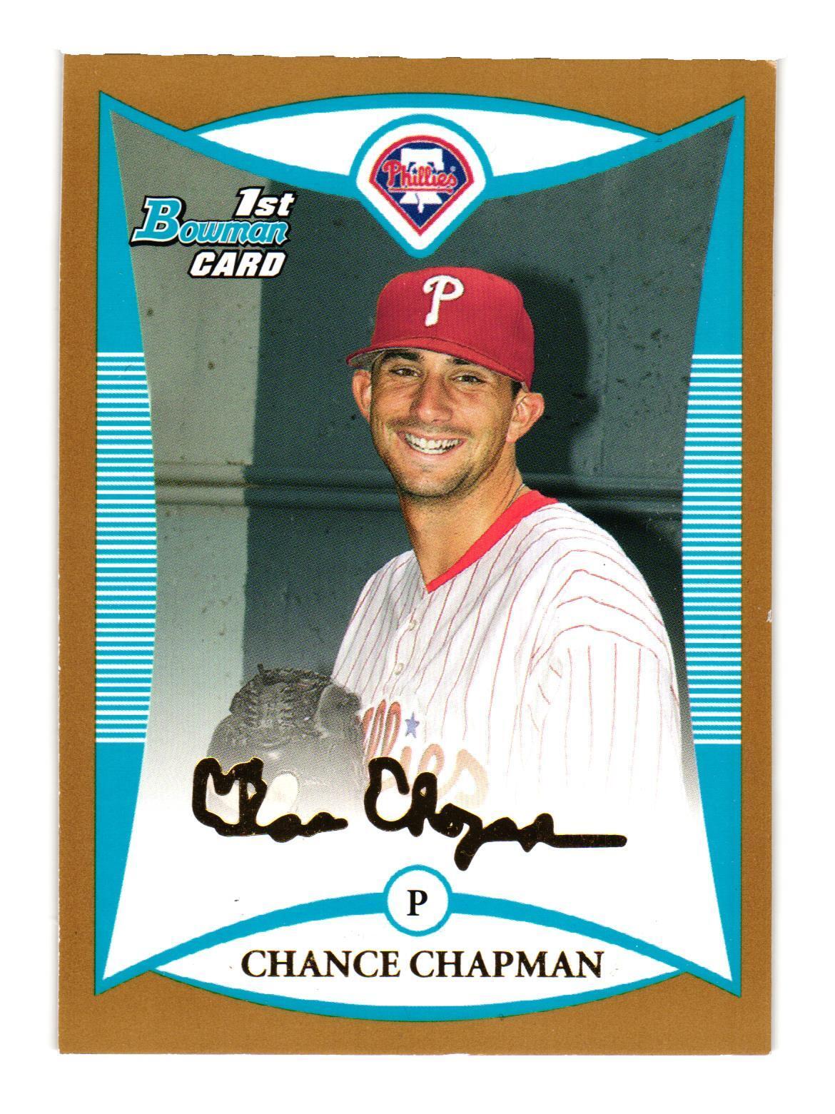 2008 Bowman #BP21 Chance Chapman Philadelphia Phillies | eBay