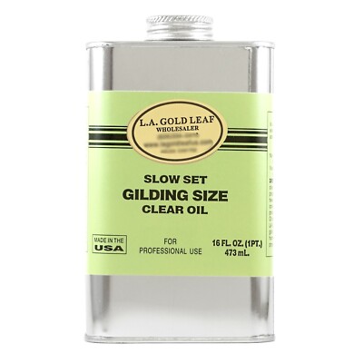 SLOW SET GOLD GILDING SIZE - ADHESIVE Clear Oil (Size: 16 oz. ) | eBay