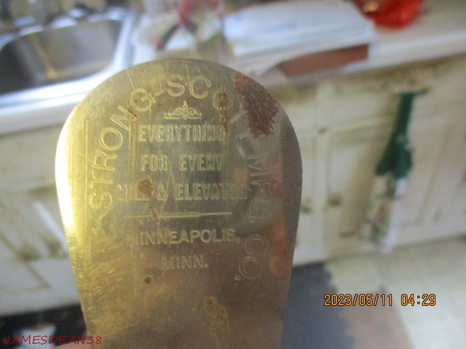 Strong-Scott Mfg. Co. Minneapolis Minn. GRAIN FEED MILL ADVERTISING POT ...