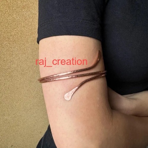 Copper Upper Arm Band, Boho Festival Summer Jewelry, Minimal Arm Cuff ...
