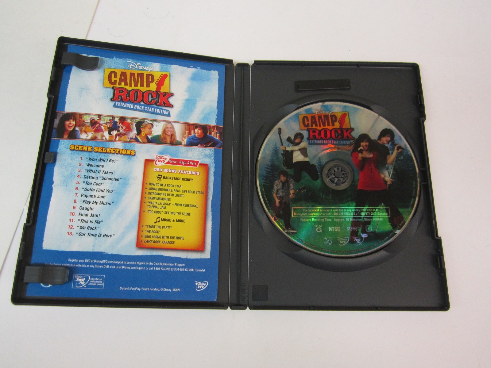 Camp Rock (DVD, 2008) with slip - Jonas Brothers - Demi Lovato - Alyson ...