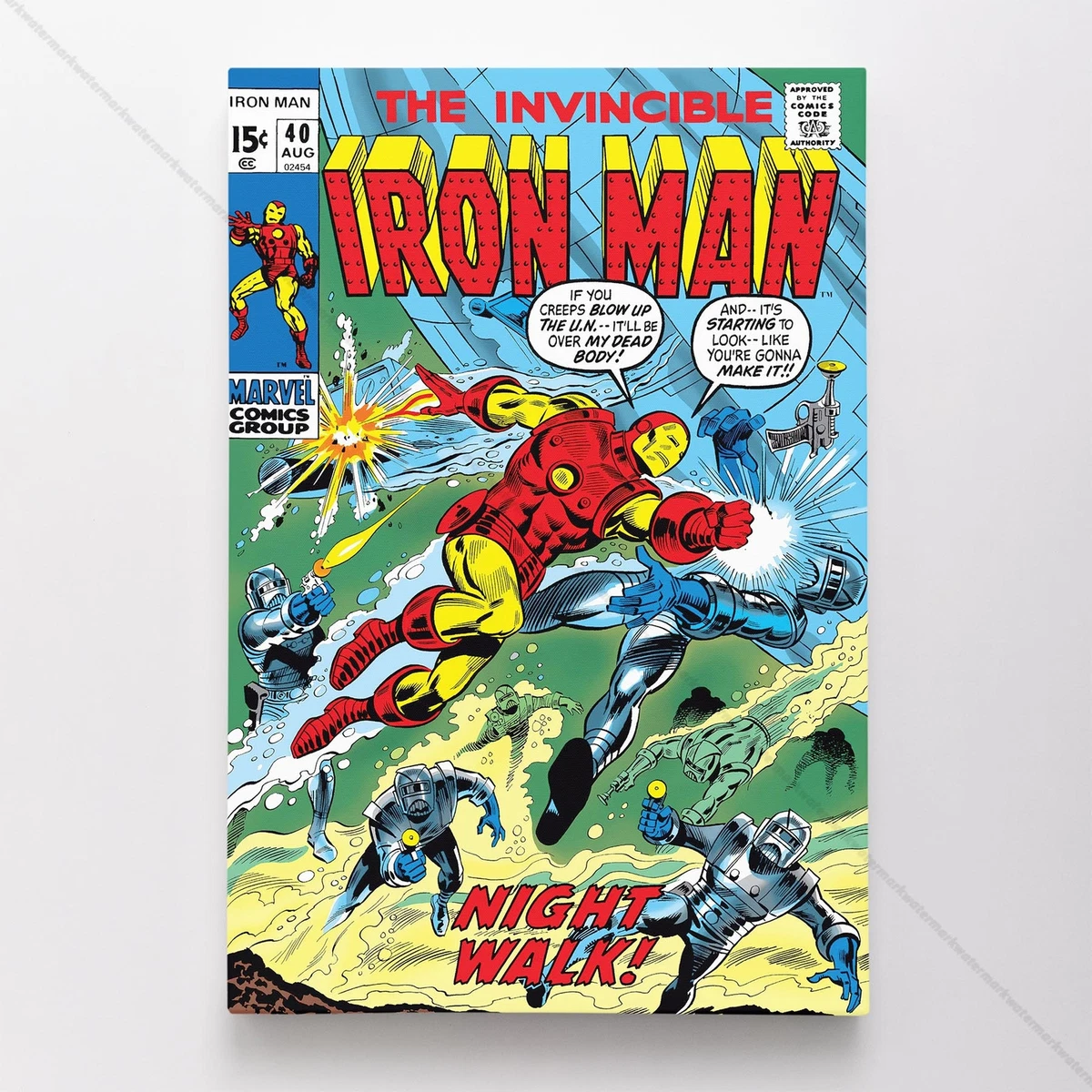Iron Man Vintage Comic Cover