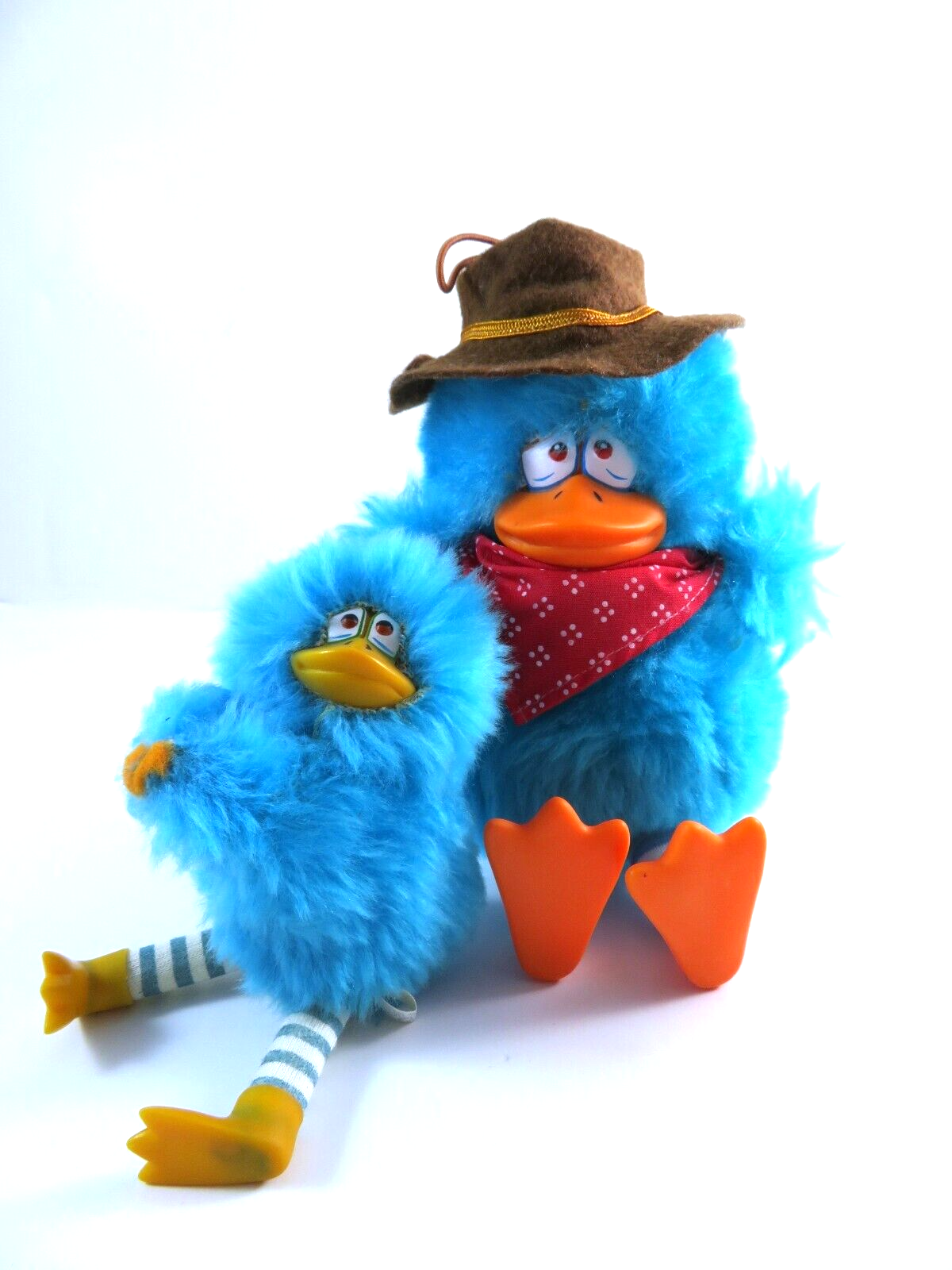 Russ Berrie Chirping Lester Looney Bird Cowboy & Cookoo Clip On Hugger ...