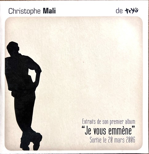Christophe Mali De Tryo CD Extraits De Son Premier Album "Je Vous ...