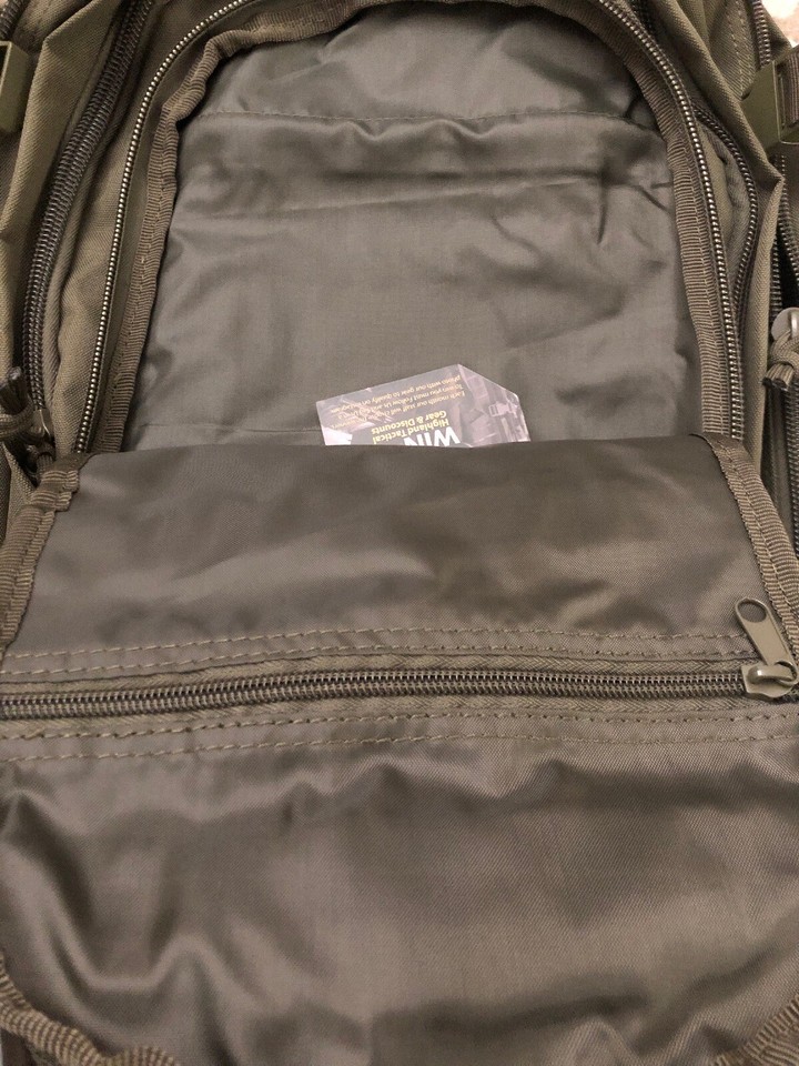 NEW Highland Tactical Rumble Heavy Duty Tactical Backpack MOLLE WEBING ...
