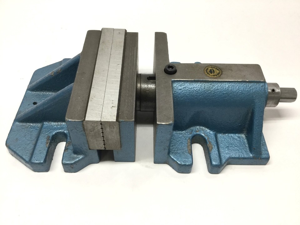 Bison 6522-160 Milling Machine Vise, 2-Piece, 160mm Wide x 80mm Jaws ...