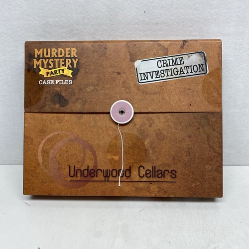 New Murder Mystery Party Case Files Underwood Cellars Unsolved Mystery ...