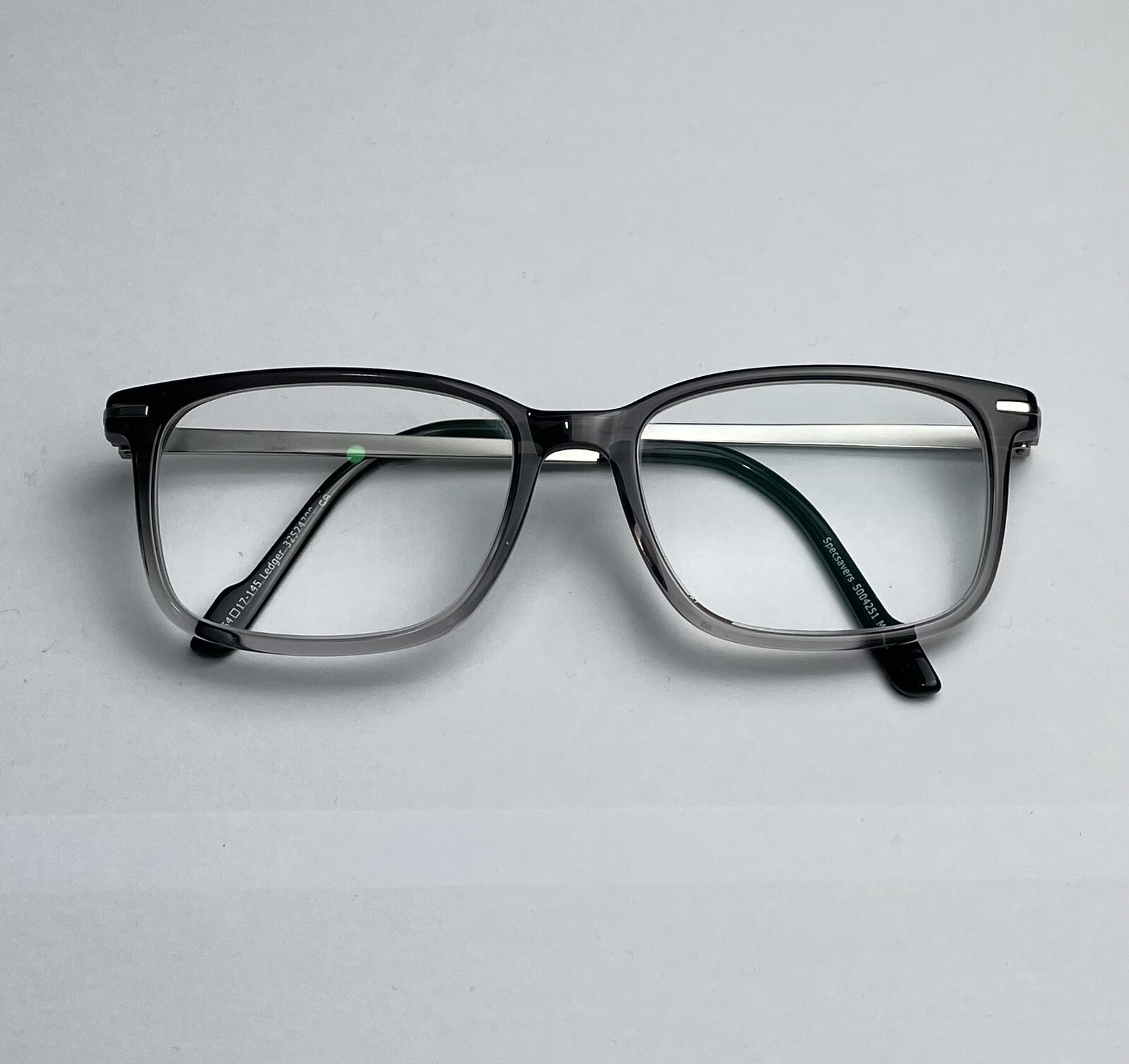 Specsavers Eyeglasses Black Square Full Rim Glasses Ledger 32524300 54 ...