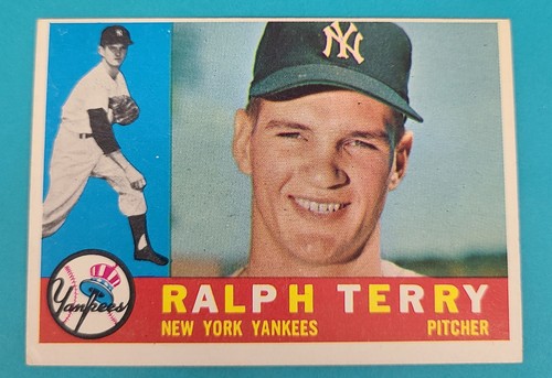 1960 Topps #96 Ralph Terry New York Yankees BASEBALL Card Y3 | eBay