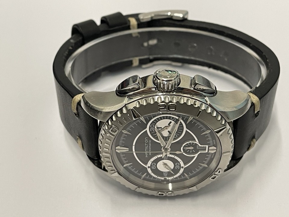 HAMILTON JAZZMASTER CHRONOGRAPH ref. H376160 SWISS MADE VALJOUX 7753 ...