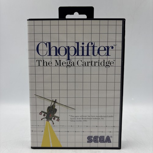 Choplifter Sega Master System CIB Complete In Box Authentic Tested With ...