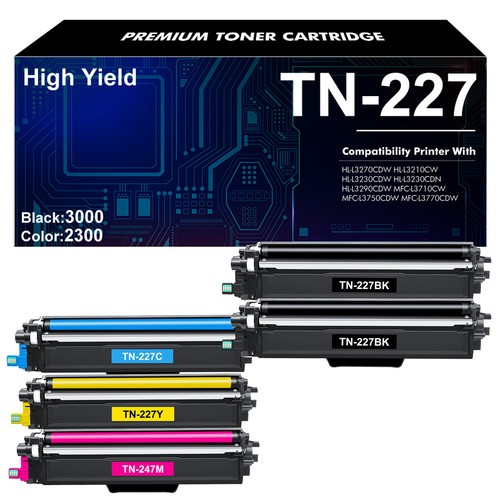 TN227 TN223 Toner fits for Brother MFC-L3770CDW HL-L3270CDW HL-L3290CDW ...