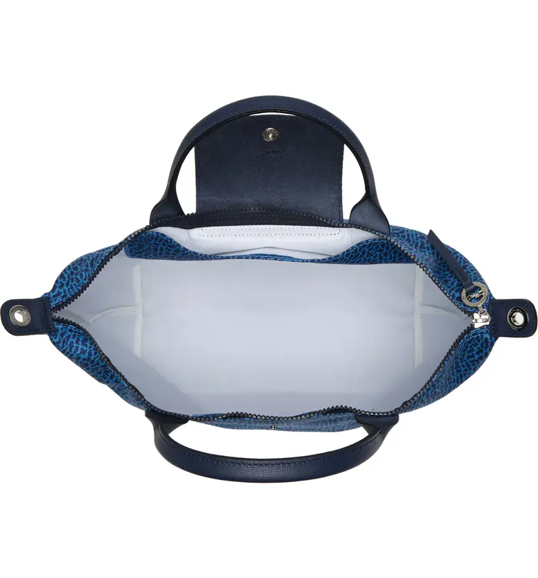 Longchamp Le Pliage Animal Print Medium Nylon Satchel Crossbody Tote ...