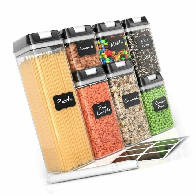 Simply Gourmet 7 Pieces Airtight Food Storage Containers - Clear for ...