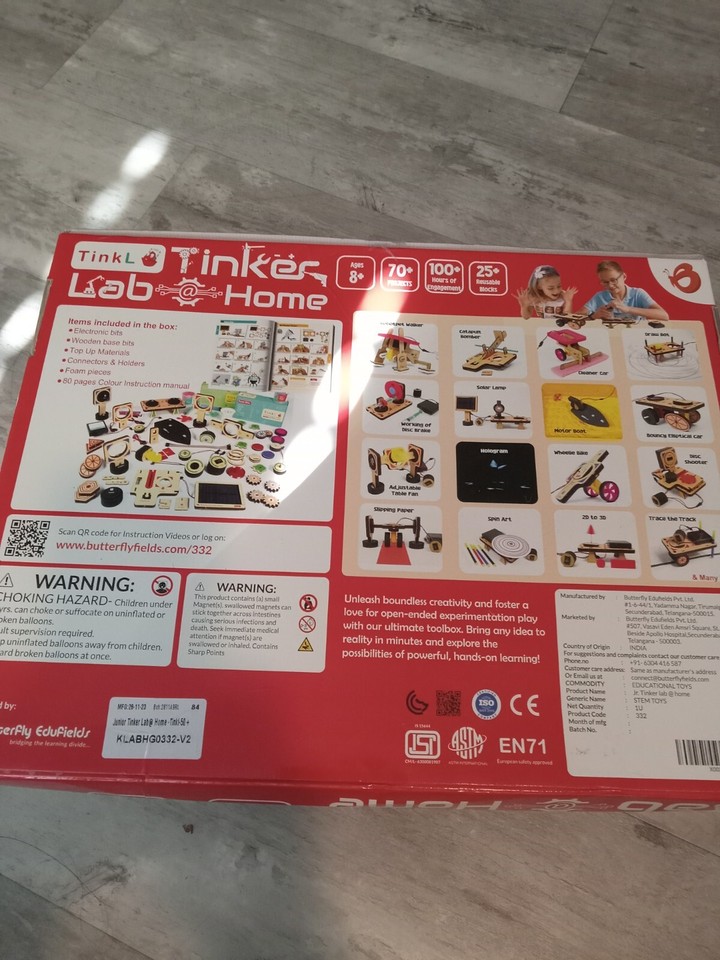 TINKL Tinker Lab at Home 70+ Projects Home School Build Play Invent NEW ...