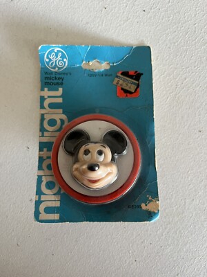 1977 GE WALT DISNEY MICKEY MOUSE GENERAL ELECTRIC NIGHT NITE LIGHT ...