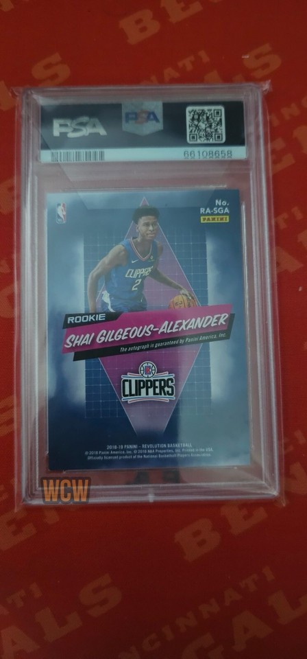 2018 Panini Revolution Shai Gilgeous-Alexander #RA-SGA PSA 9 MINT ...