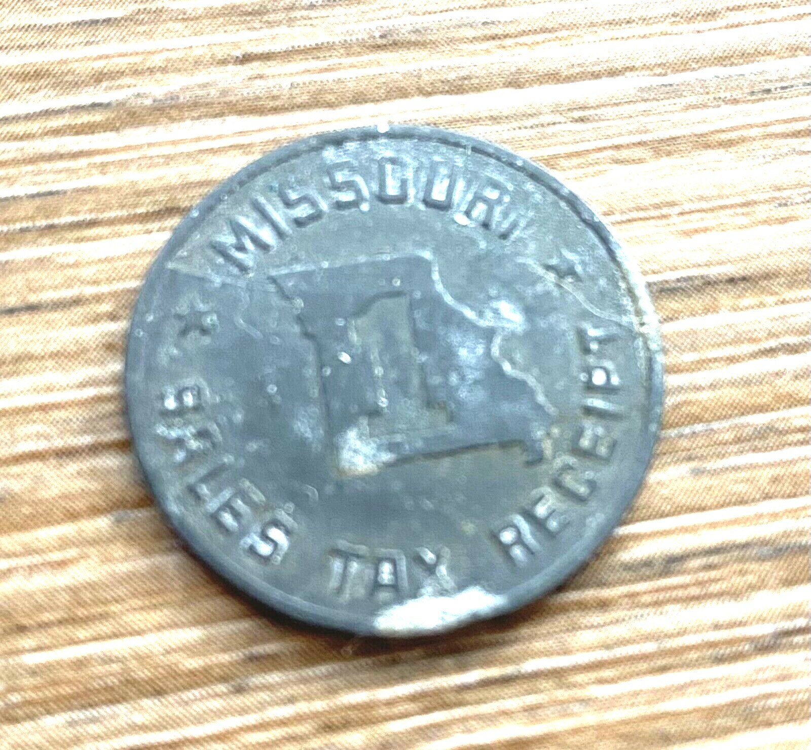 Missouri Tax Receipt coin circa 1925-1940 USA State Depression era FREE ...