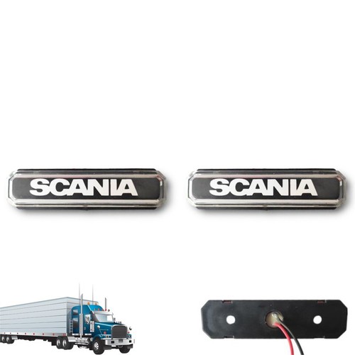 2x 12/24V Scania LED White Truck Trailer Lorry Rear Side Marker ...