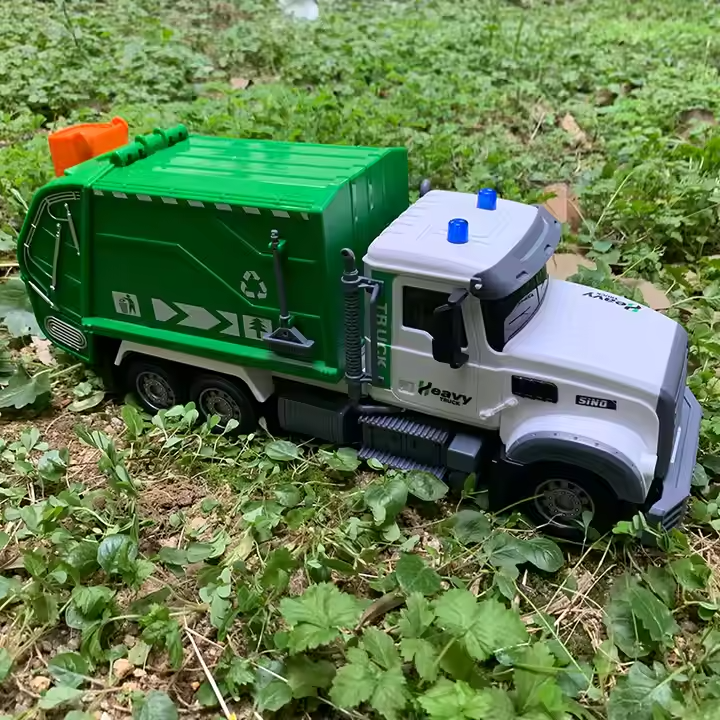 Remote Control Garbage Truck with Lights Sounds RC Sanitation Vehicle ...