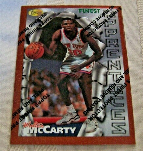 1996-97 Topps Finest Walter McCarty Rookie Apprentices #87 New York ...