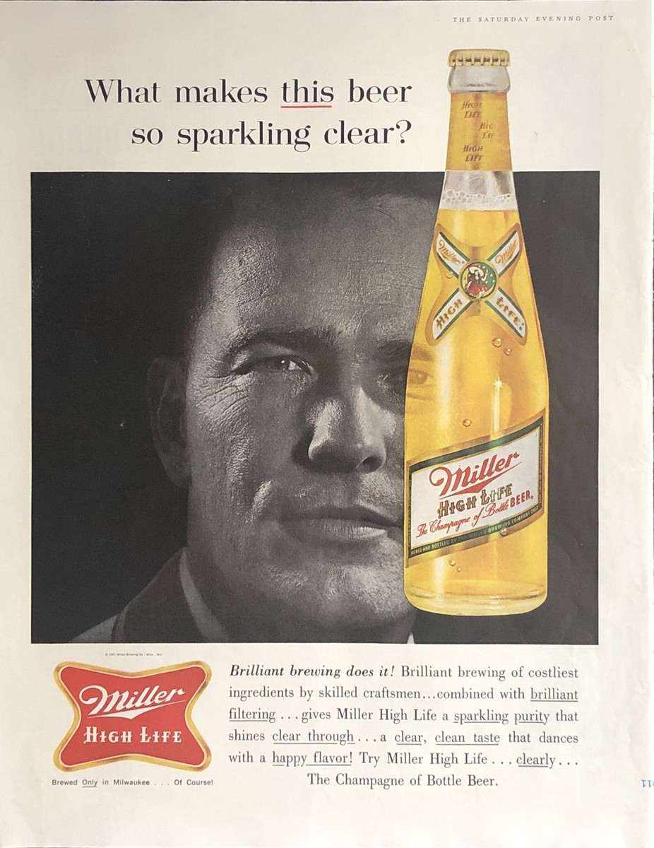 Beer Ads 1961 Labatt's: Canada's Fastest Growing Ale Because It Has