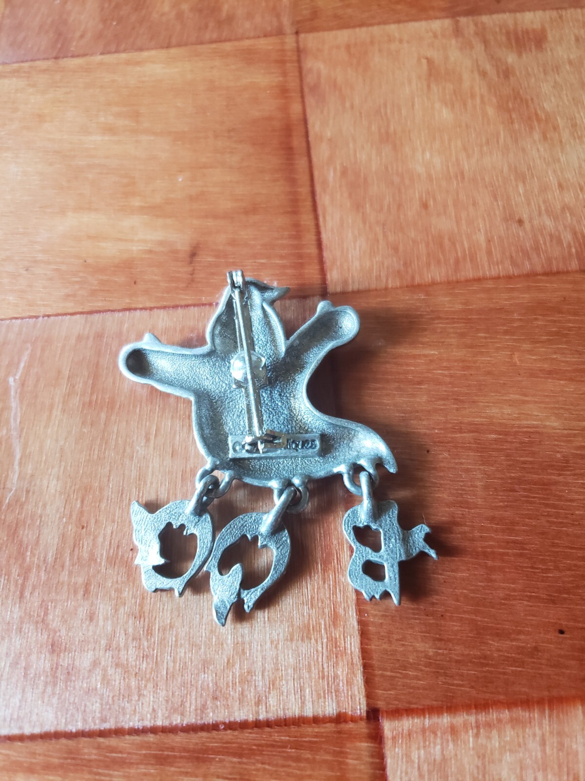 Spoontiques Pewter Ghost Pin Halloween Brooch Danglin… - Gem