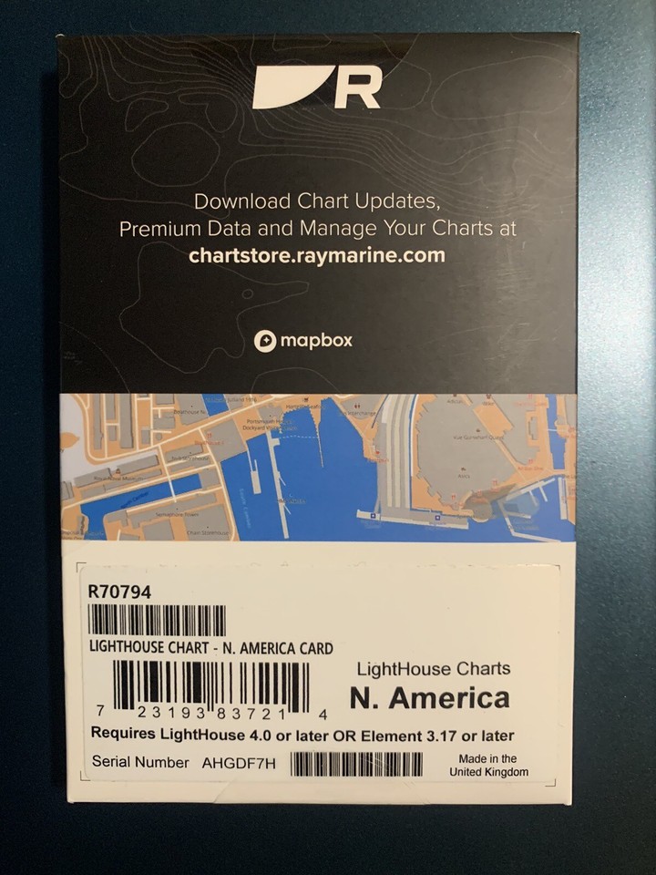 NEW Lighthouse Charts Pre-Programmed Ready To Use Card Raymarine ...