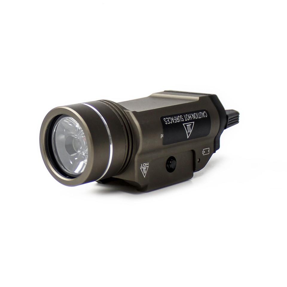 Tactical Flashlight,800 High Lumen Powerful Bright，Picatinny Rail Gun ...