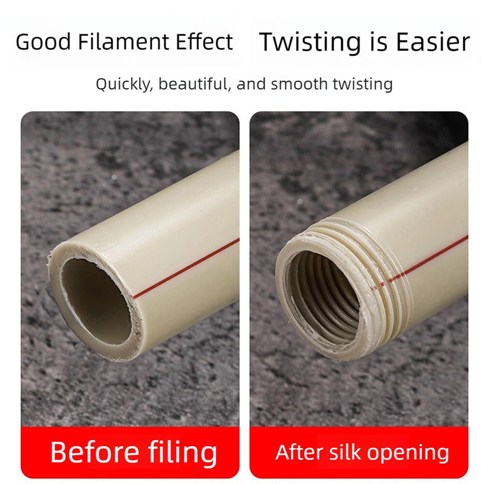 PVC Pipe Threader Kit PPR Water Pipe Opener Tap for Electric Drill ...