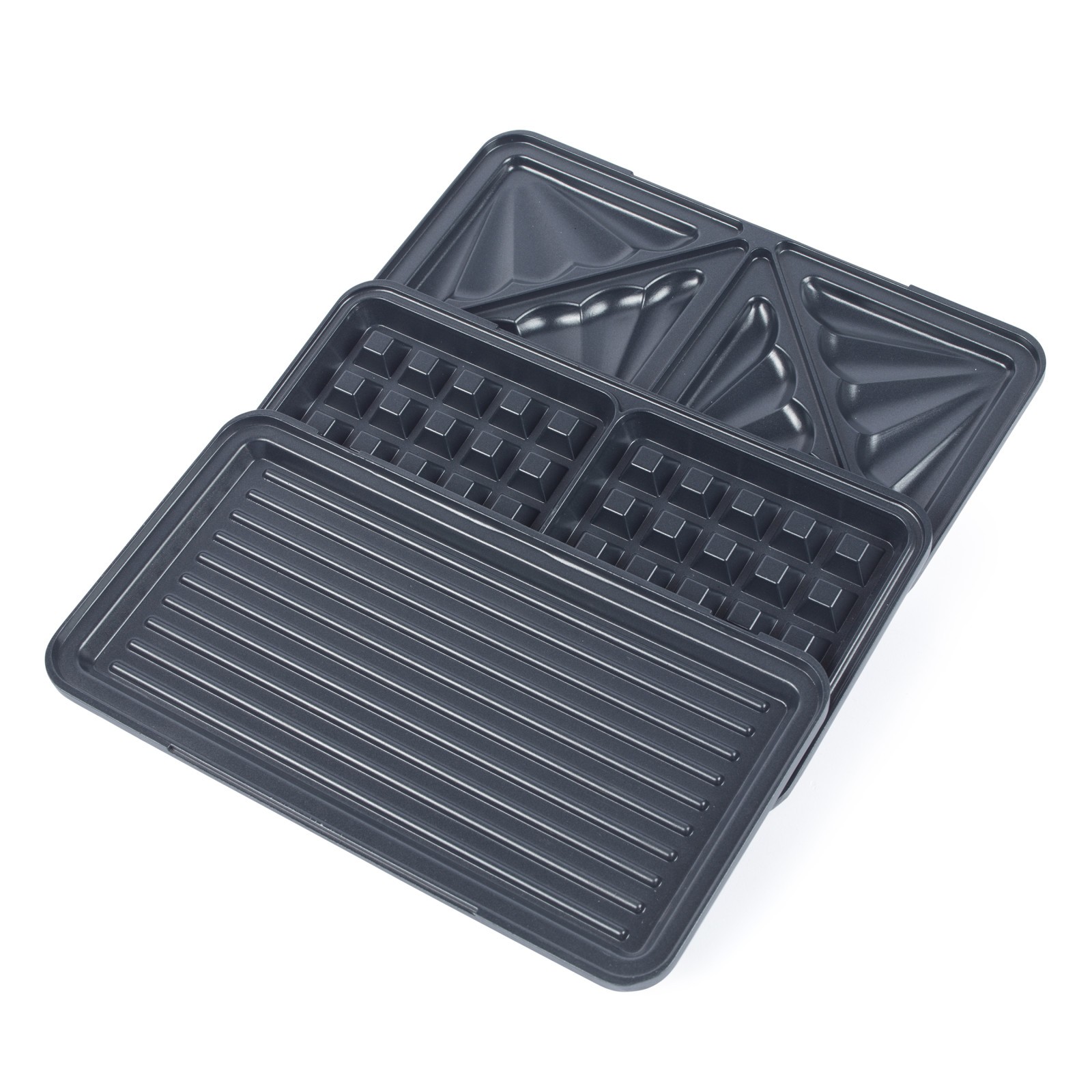 Salter Aspen XL 3-in-1 Snack Maker Deep Fill PFAS-Free Non-Stick Plates ...