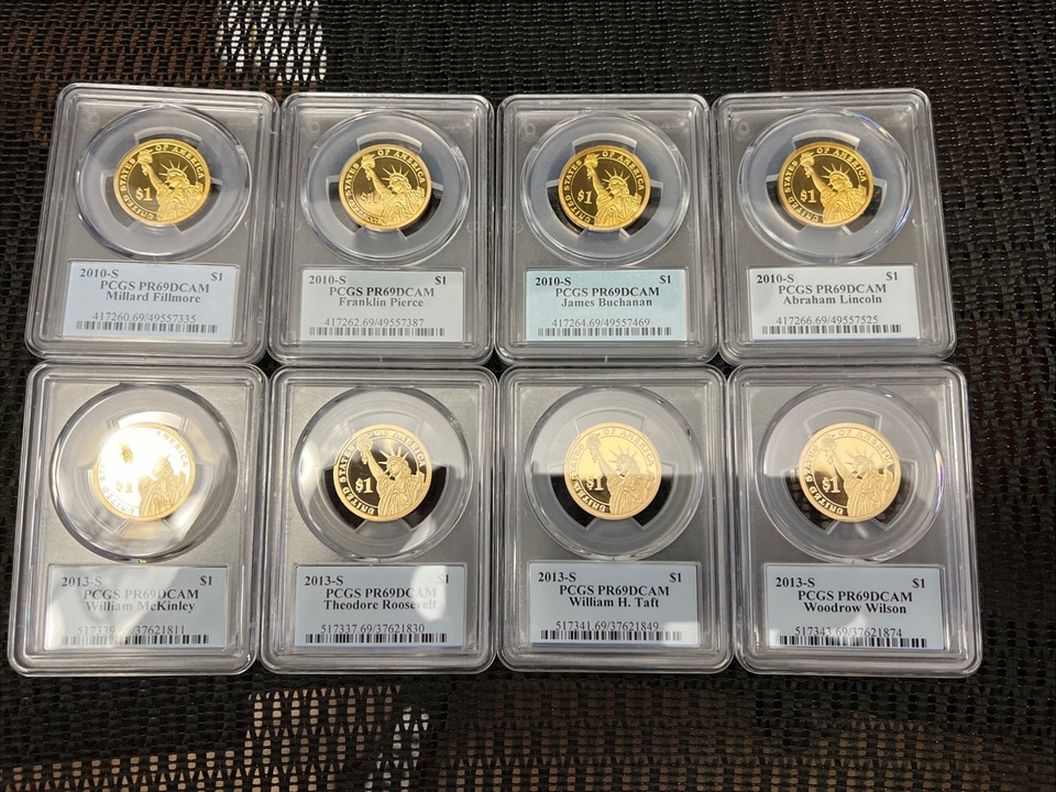 LOT of 8 Gold PCGS PR69 Slabbed Graded U.S. Proof Coins ESTATE SALE! | eBay