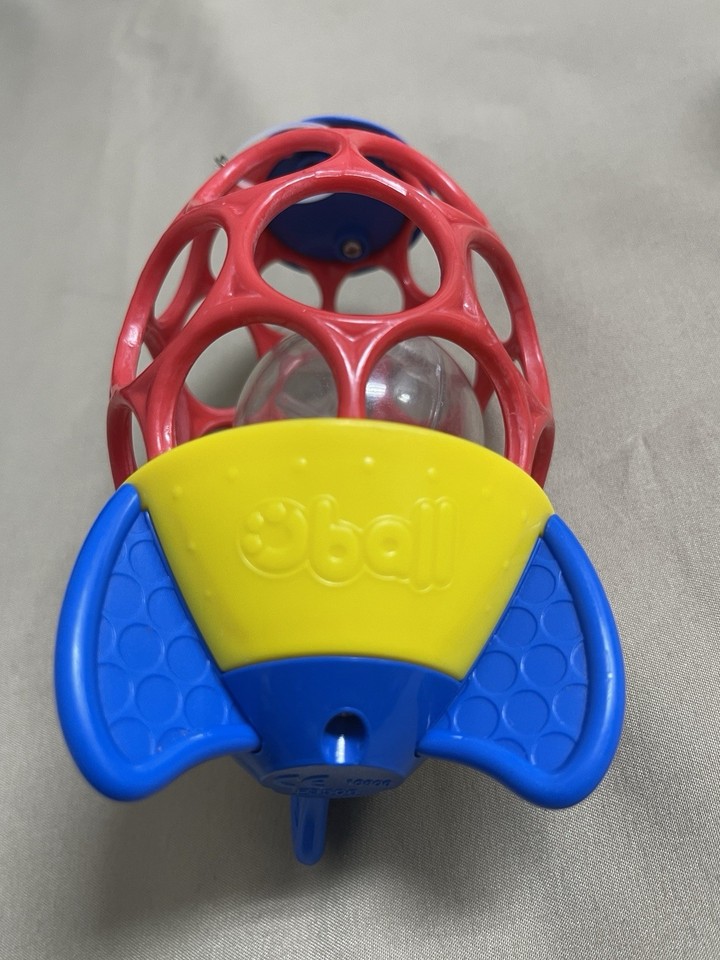 Oball Rattling Rocket & Bright Starts Grab and Spin Rattle Teether ...