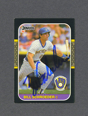 Bill Schroeder signed Milwaukee Brewers 1987 Donruss baseball card | eBay
