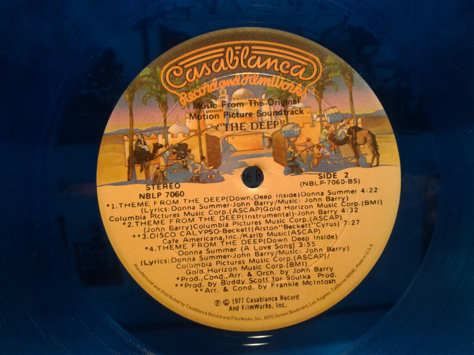 THE DEEP: Original Soundtrack complete set NM 1977 US Promo Blue Wax ...