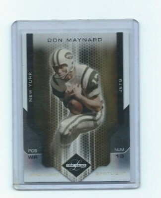 Don Maynard Limited Card # 6 / 10 New York Jets 2007 Leaf Limited | eBay
