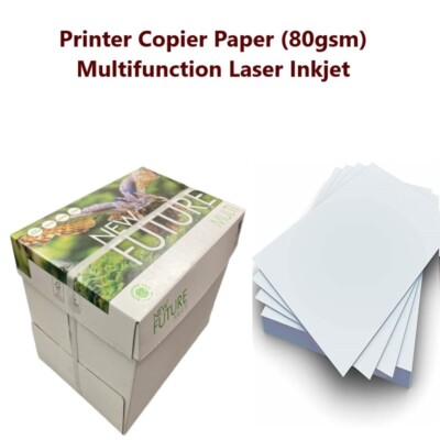 A4 Printer Paper (80gsm) Multifunction Laser Inkjet Copier Papers Packs ...
