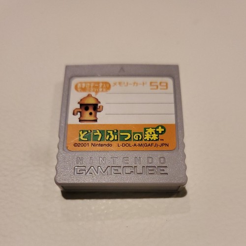 OEM Official Animal Crossing Sticker Nintendo Gamecube Memory Card 59 ...